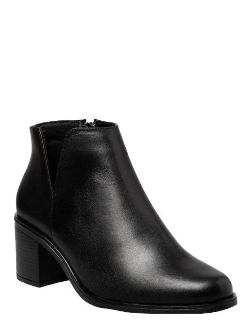 MANELA Alexa Block Heel Bootie - Black