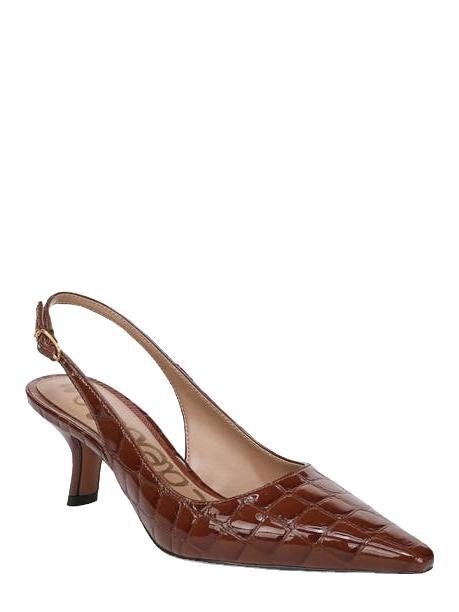 Sam Edelman Bianka Slingback Pointed Toe Pump - Caramel