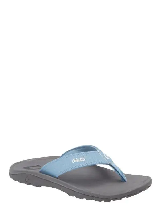 Olukai Ohana Flip Flop - Blissful Blue / Dark Shadow