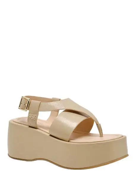 Free People Ankle Strap Platform Sandals - Silt