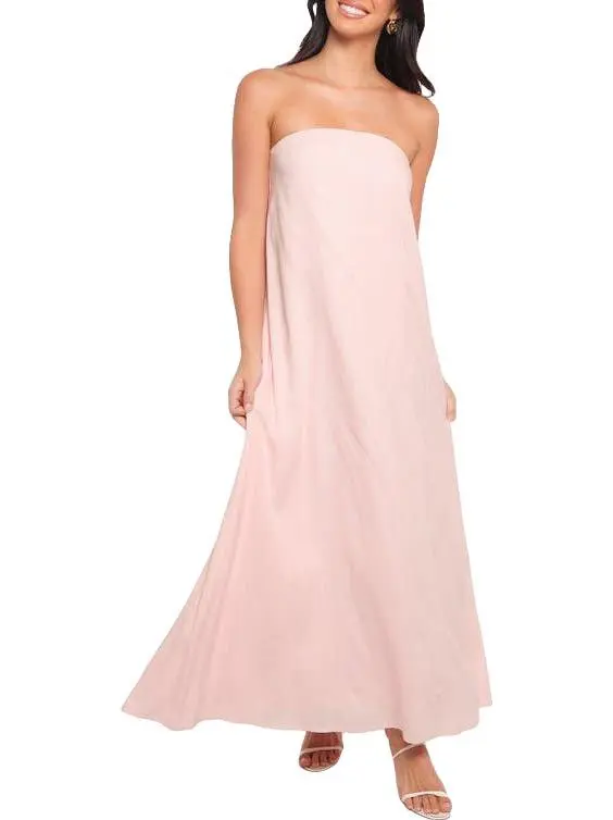 PETAL & PUP Strapless Maxi Dress - Rosewater