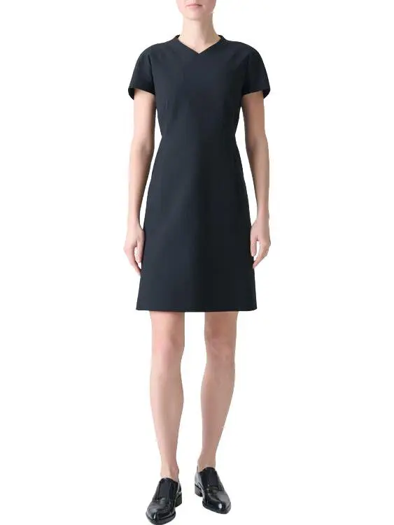 Akris Asymmetric Seam Dress - Black