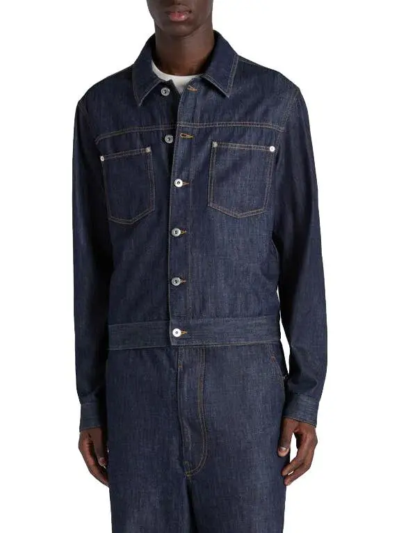 Bottega Veneta Indigo Denim Trucker Jacket - 4245 Indigo