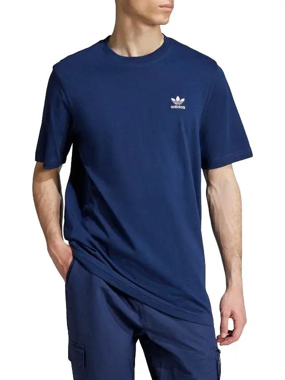Adidas Originals By Alexander Wang Trefoil Essentials Cotton T-shirt - Night Indigo