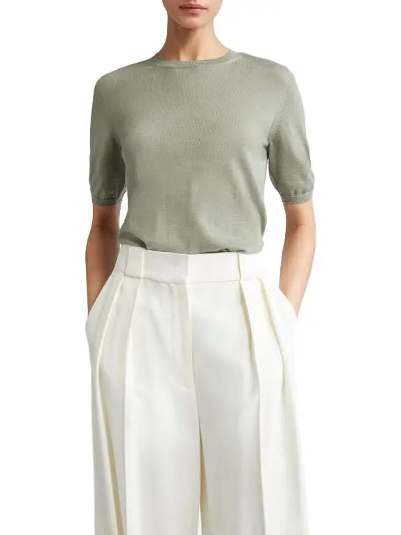 Max Mara Gerico Virgin Wool Sweater - Sage Green