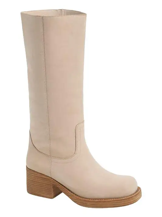 Jeffrey Campbell Reflect Platform Boot - Ivory Nubuck