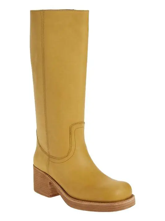 Jeffrey Campbell Reflect Platform Boot - Yellow Distressed