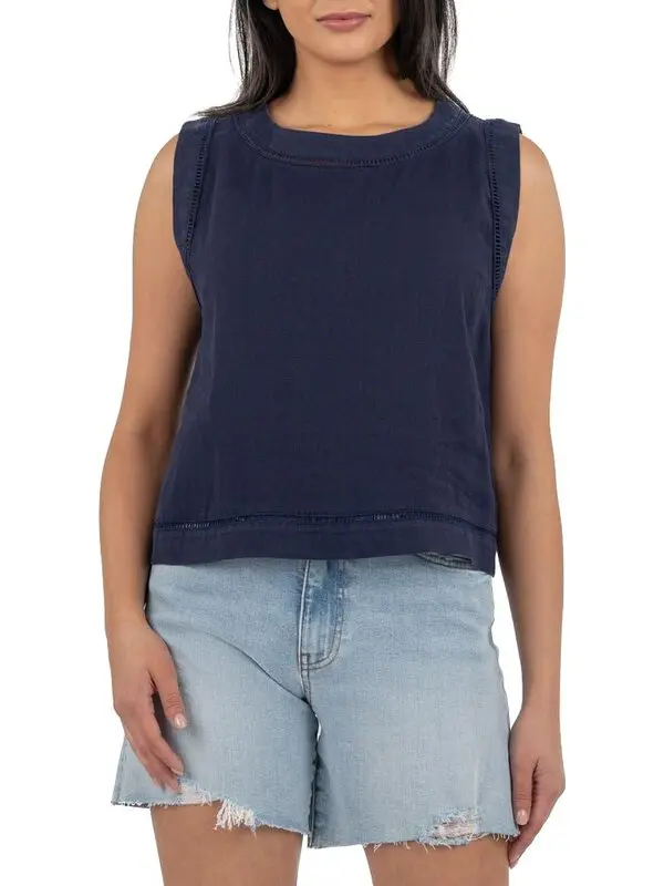 Kut From The Kloth Joanne Sleeveless Top - Ink Blue