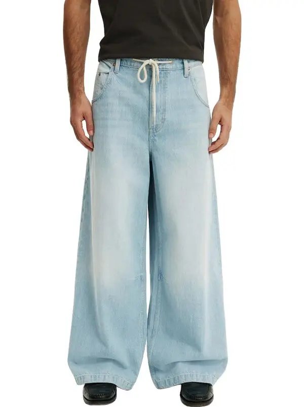 COTTON ON Y2k Super Wide Leg Jeans - Comet Blue
