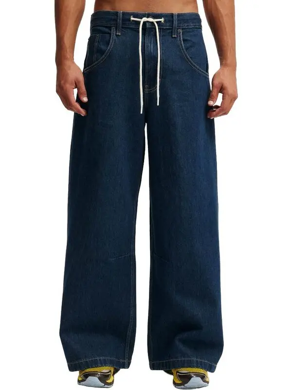 COTTON ON Y2k Super Wide Jeans - Essence Blue