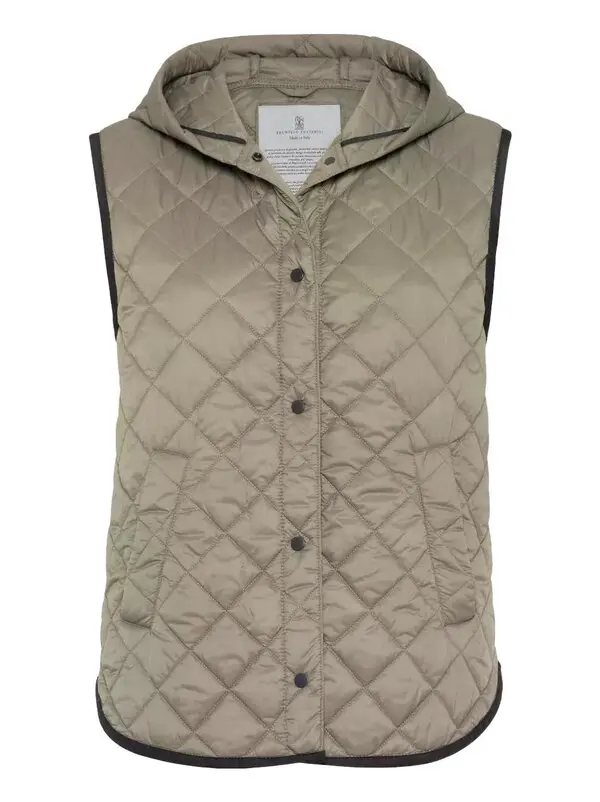 Brunello Cucinelli Quilted Gilet - Neutrals