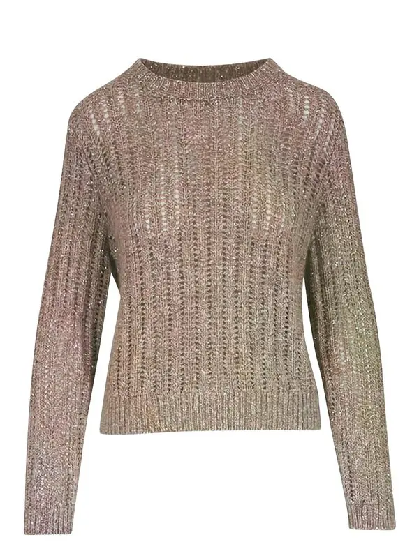 Brunello Cucinelli Sequin-embellished Sweater - Neutrals