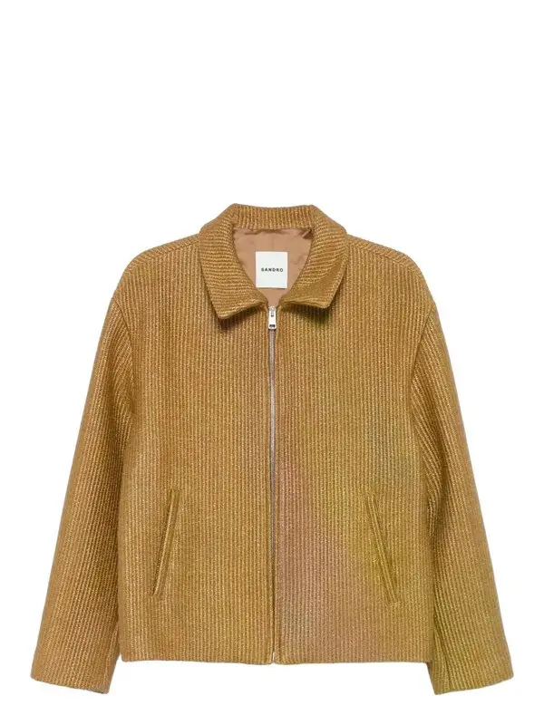 Sandro Bomber Jacket - Brown