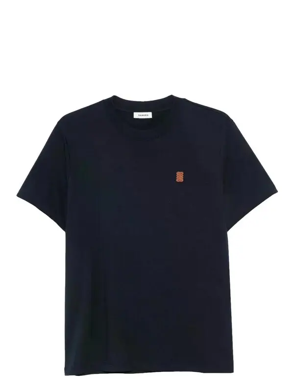 Sandro Cotton T-shirt - Blue