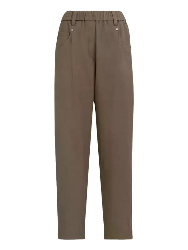 Brunello Cucinelli High-waisted Trousers - Brown