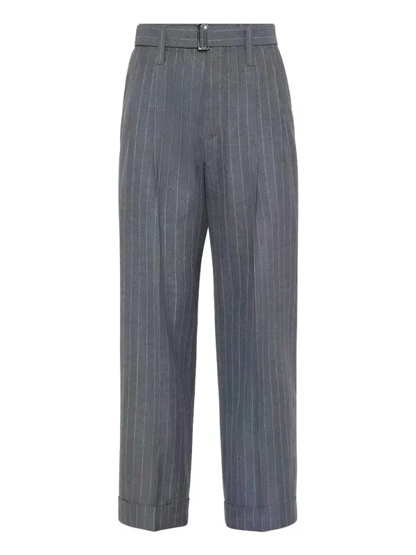 Brunello Cucinelli Pinstripe Sartorial Trousers - Grey