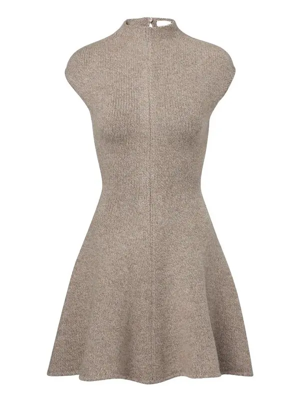 Magda Butrym Cashmere-blend Minidress - Beige