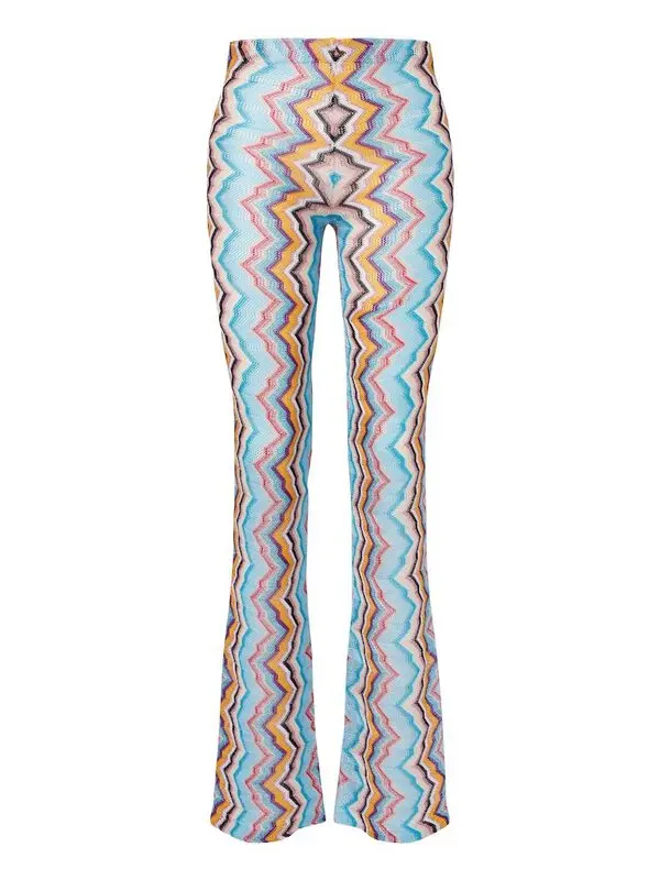 Missoni Zigzag High-rise Flared Pants - Multicoloured
