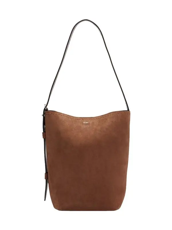 Max Mara Archetipo Large Suede Tote Bag - Brown