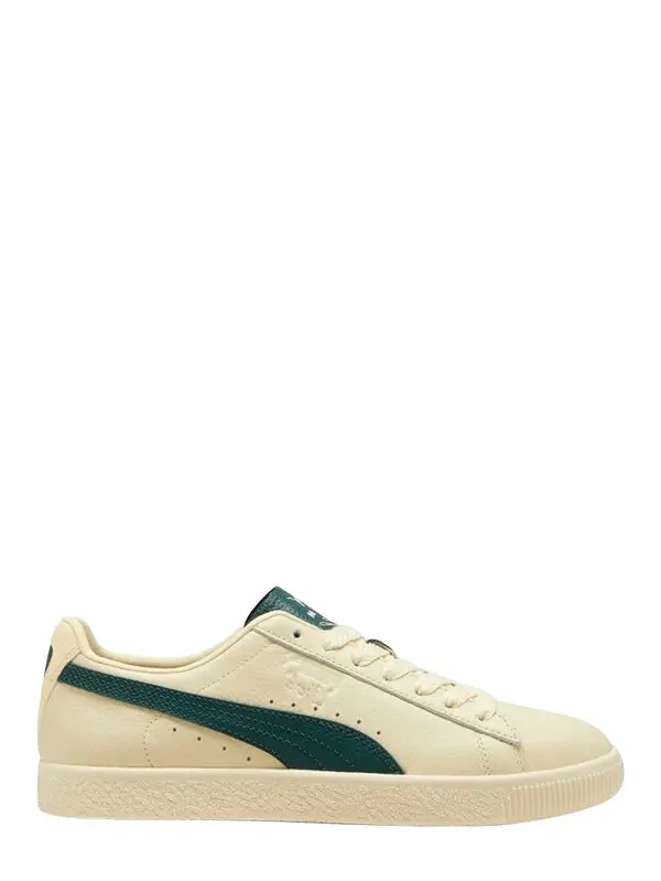 PUMA Clyde Players' Lane Sneakers - Creamy Vanilla/intense Red/black