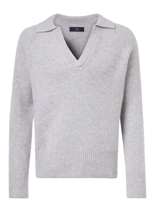 Arch4 Mr. Clifton Gate Cashmere Polo Sweater - Grey