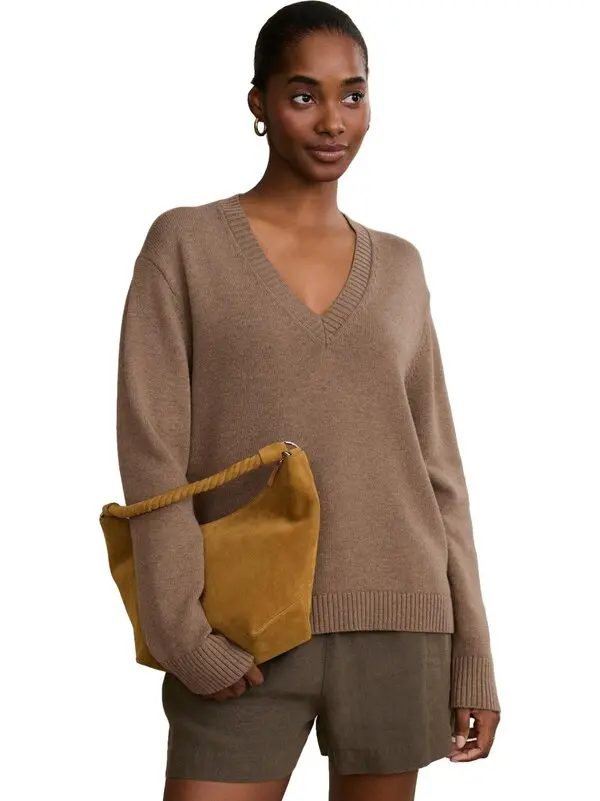 Jenni Kayne Simone V-neck - Brown