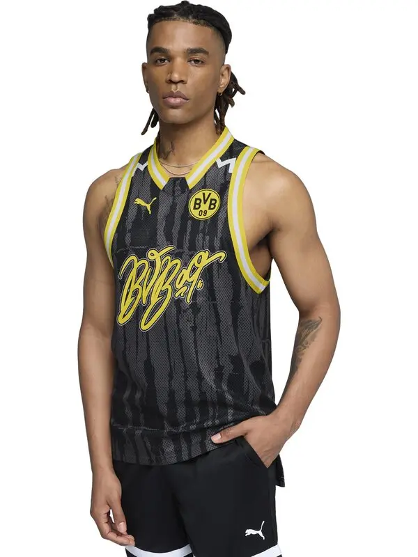 PUMA Hoops X Borussia Dortmund Basketball Jersey - Black