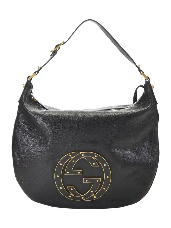 Gucci Leather Blondie Shoulder Bag - Black