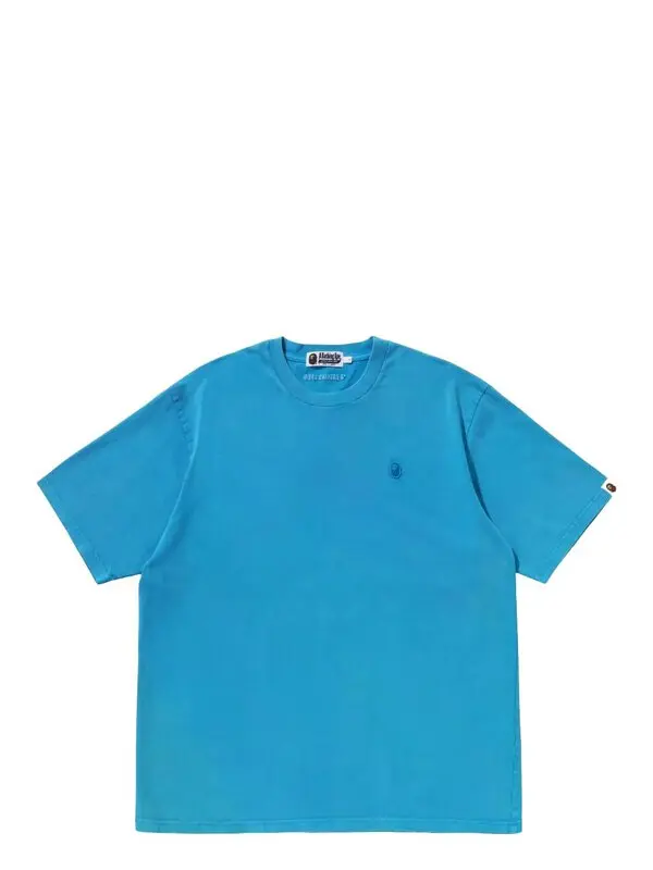 A BATHING APE Logo-patch Cotton T-shirt - Blue