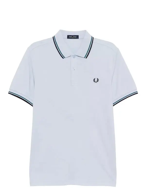 Fred Perry Twin-tipped Polo Shirt - Blue