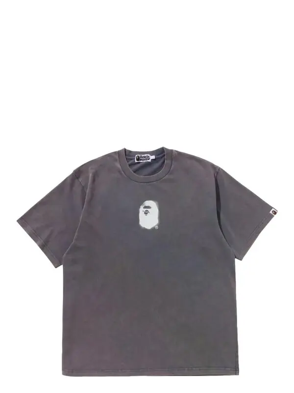 A BATHING APE Face-logo Graphic T-shirt - Grey