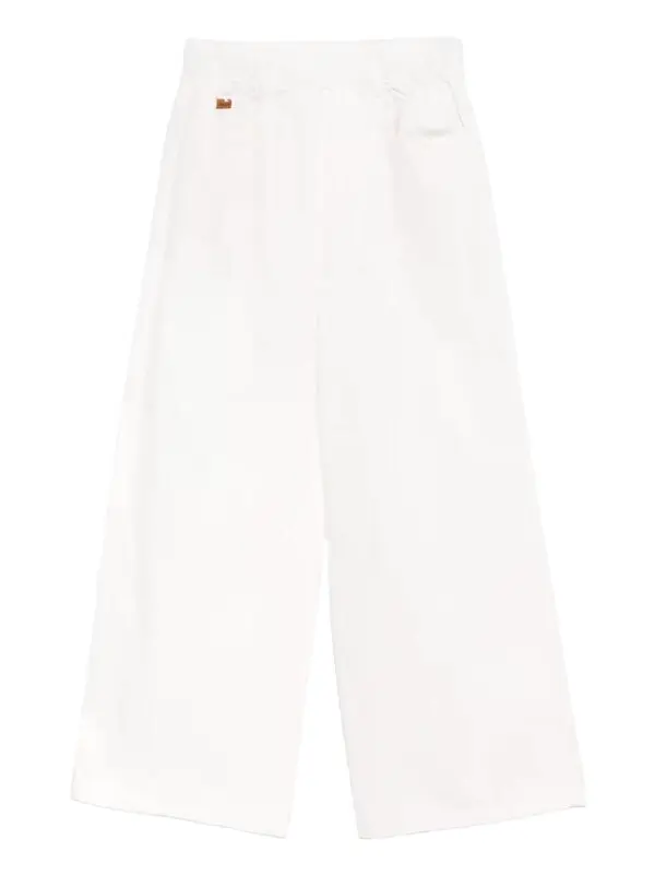CHOCOOLATE Cotton Pants - White