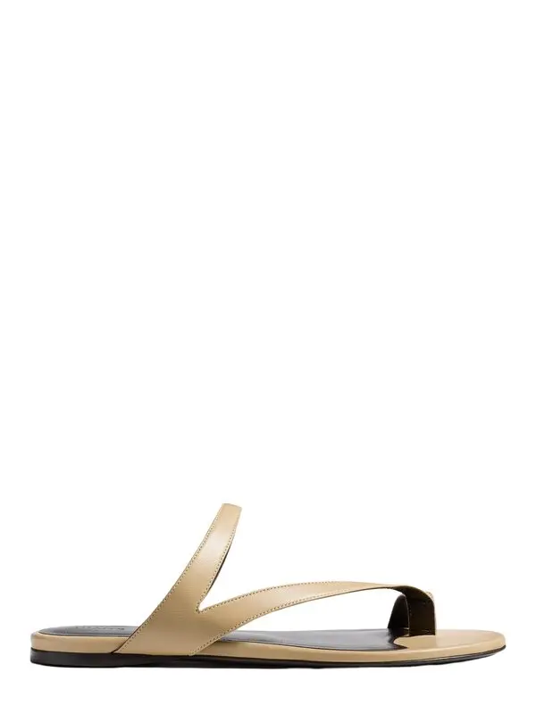 Khaite Aimee Flat Sandal - Nude