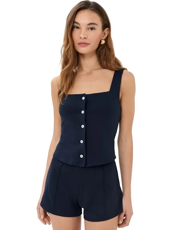 LE BOP Eloise Sleeveless Vest - Navy
