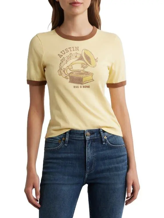 Rag & Bone Austin Graphic T-shirt - Sunlight