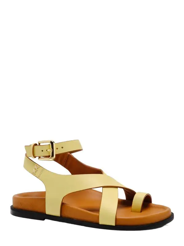 Free People Anya Ankle-strap Sandals - Sun Butter