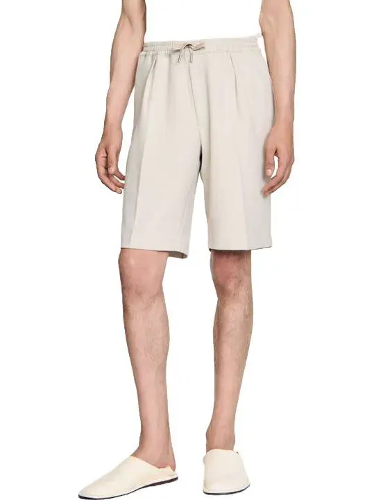 Sandro Jersey Bermuda Shorts - Aluminum