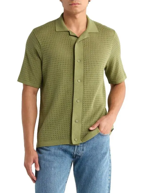 VANS Feldman Short Sleeve Cardigan - Loden Green