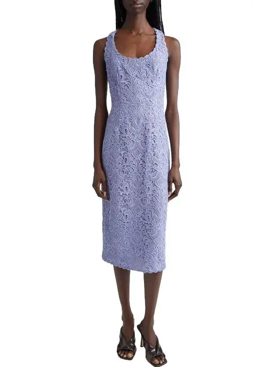 Etro Guipure Lace Midi Sheath Dress - Glicine 2