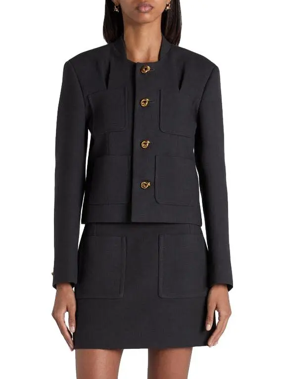 Bottega Veneta Boxy Tailored Jacket - 1370 Anthracite