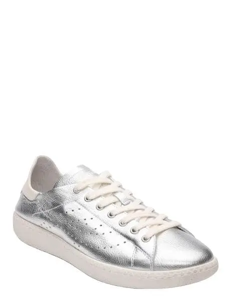 Ash Low-top Metallic Leather Sneaker - Silver