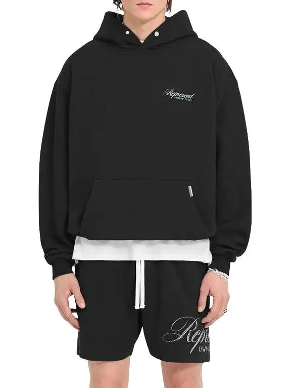 REPRESENT Owners Club Graphic Hoodie - Black