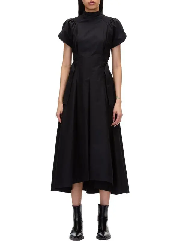 3.1 Phillip Lim Poplin Flare High-low Dress - Black