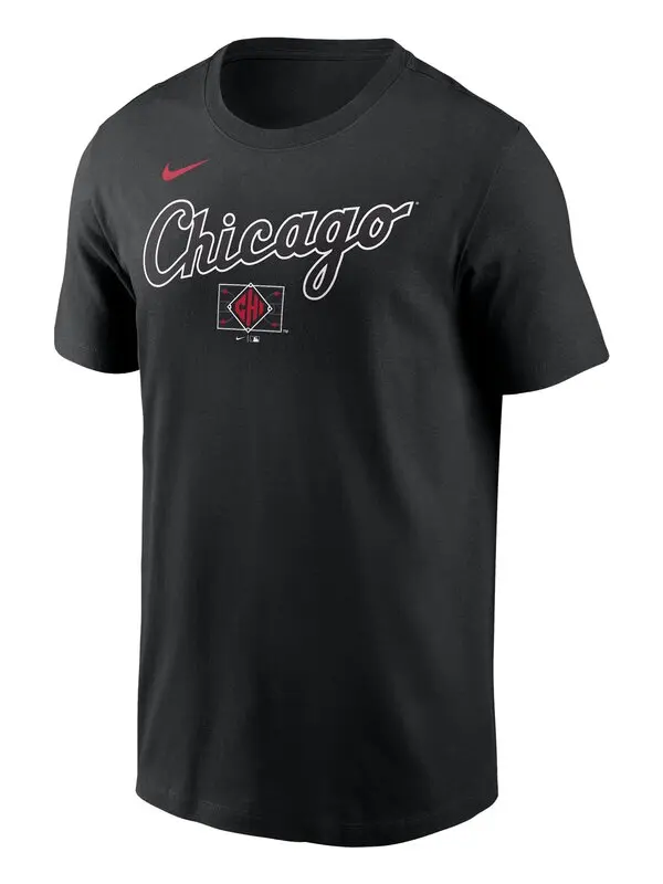 Nike Chicago White Sox City Connect Wordmark Mlb T-shirt - Black