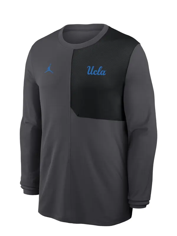 JORDAN Ucla Sideline Coach Dri-fit Long-sleeve Top - Grey