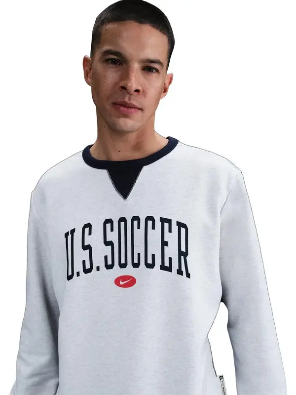 Nike Usmnt Standard Issue Dri-fit Soccer Crew-neck Sweatshirt - Brown