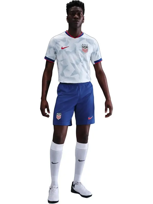Nike Usmnt 2025 Stadium Home Dri-fit Soccer Replica Short - Blue