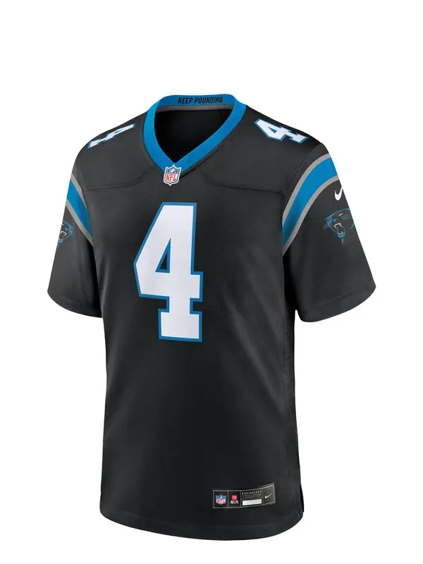 Nike Tetairoa Mcmillan Carolina Panthers 2025 Nfl Draft First Round Pick Nfl Game Jersey - Black