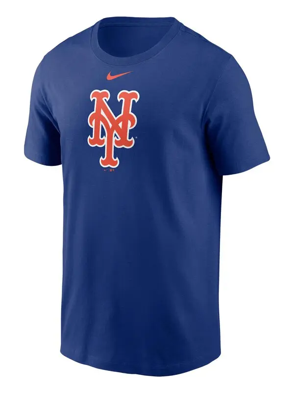 Nike New York Mets Fuse Large Logo Mlb T-shirt - Blue