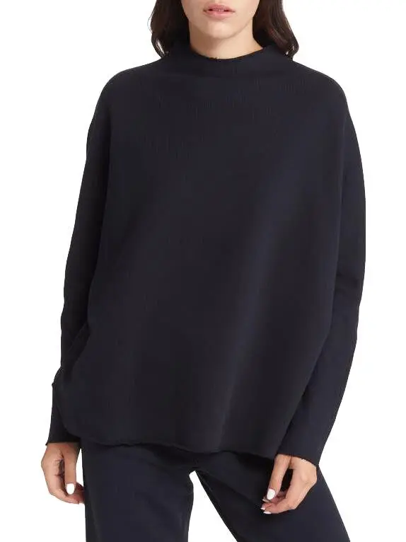 Frank & Eileen Effie Funnel Neck Capelet Sweatshirt - British Royal Navy